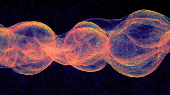 A Colorful Wave-like Structure Representing Fluid Dynamics or Energy ...