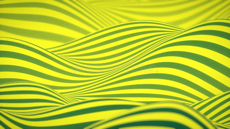 Colorful Wave Loop Animation. Futuristic Geometric Horizontal Lines ...