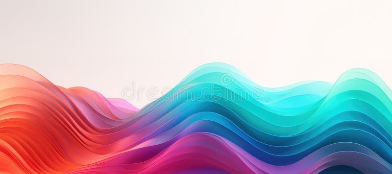 Colorful Wave Pattern Gradation Background Stock Illustration ...