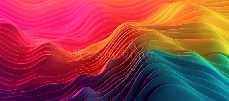 Colorful Wave Pattern Gradation Background Stock Illustration ...