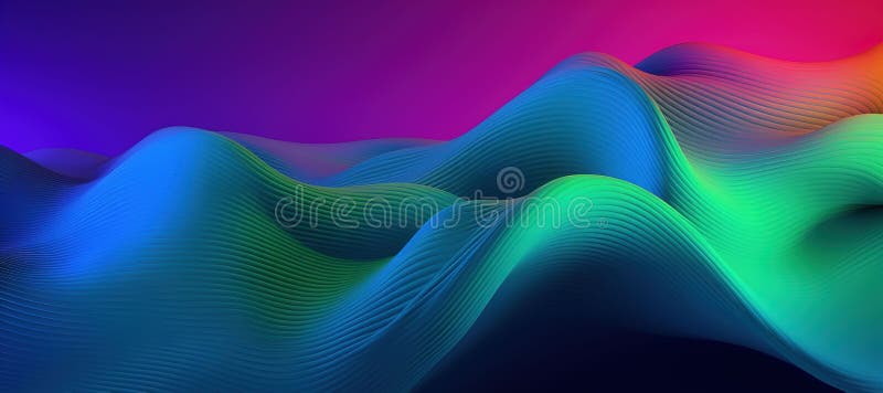 Colorful Wave Pattern Gradation Background Stock Illustration ...