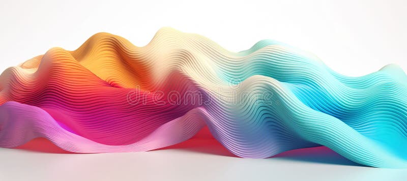 Colorful Wave Pattern Gradation Background Stock Illustration ...