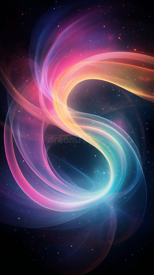 Colorful Wave Patterns Create an Abstract Background with Soft Color ...
