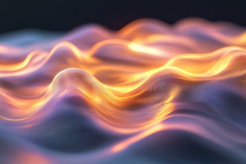 Colorful Wave Patterns Created with Flowing Light and Texture in a ...