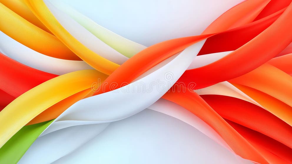 Colorful Wave Patterns in Digital Art an Abstract Composition of ...