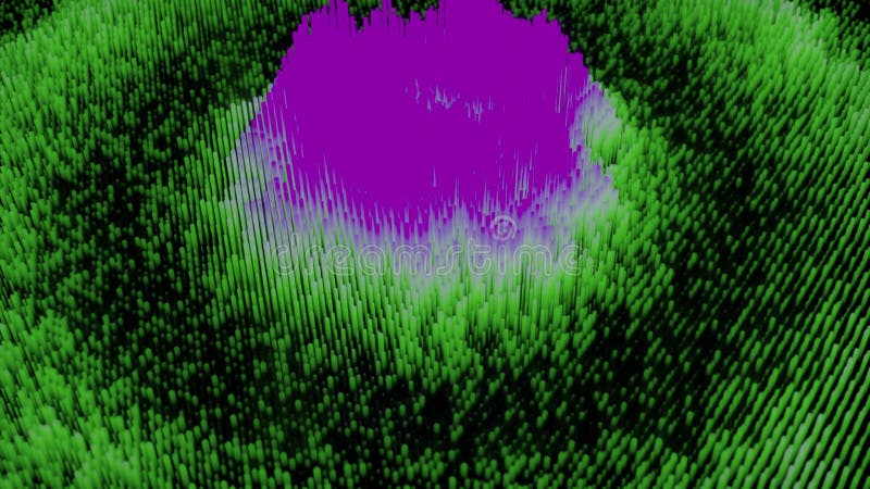 Colorful Wave Streams on Surface of Cyber Texture. Design. Wave Round ...