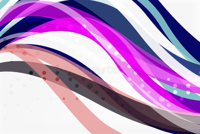 Colorful Wave Stripes and Lines Stock Vector - Illustration of abstract ...