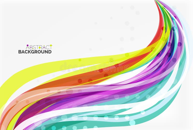 Colorful Wave Stripes and Lines Stock Vector - Illustration of light ...