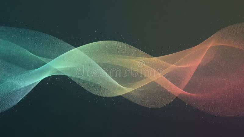 A Colorful Wave of Translucent Lines Creating a Dynamic, Fluid Visual ...