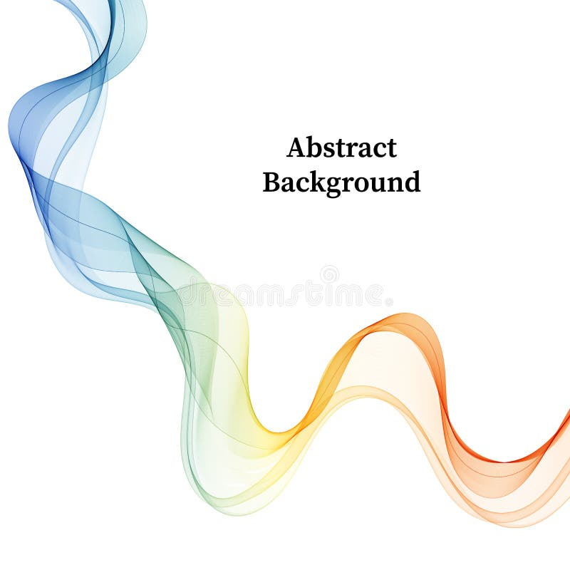Colorful Wave. Vector Background. Layout for Presentation. Eps 10 Stock ...
