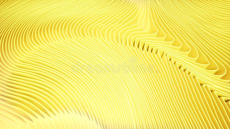 Colorful Wave Yellow Gradient Animation. Future Geometric Patterns ...