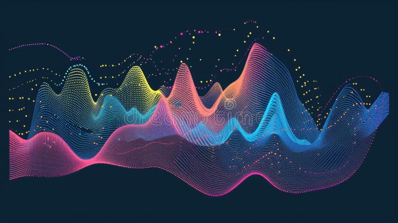 Colorful Waveforms in Dynamic Abstract Pattern Stock Photo - Image of ... Colorful Waveforms in Dynamic Abstract Pattern Stock Photo - Image of ...