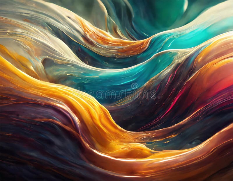 Colorful waves stock illustration. Illustration of wave - 357475820