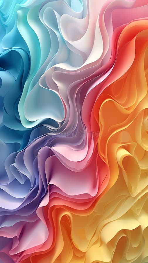 Colorful Waves in Gradient Tones with Modern Design and Creative Flow ...