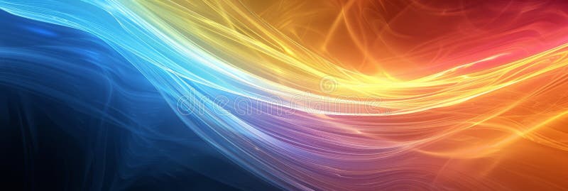 Colorful Waves and Dynamic Design Elements Form a Vibrant and ...