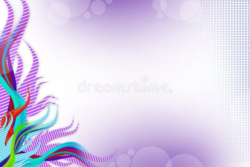 Colorful Waves Left Bottom Corner, Abstract Background Stock ...