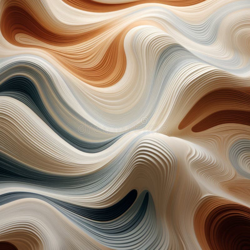 Colorful Waves of Paint: a Nature-inspired Data Visualization Stock ...
