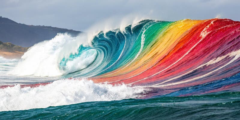 Colorful Waves and Patterns Stock Illustration - Illustration of ...