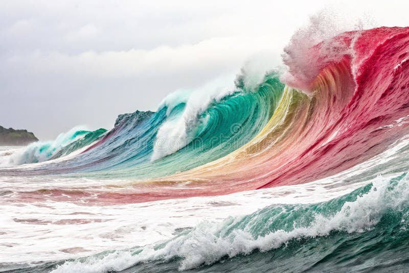 Colorful Waves and Patterns Stock Illustration - Illustration of modern ...