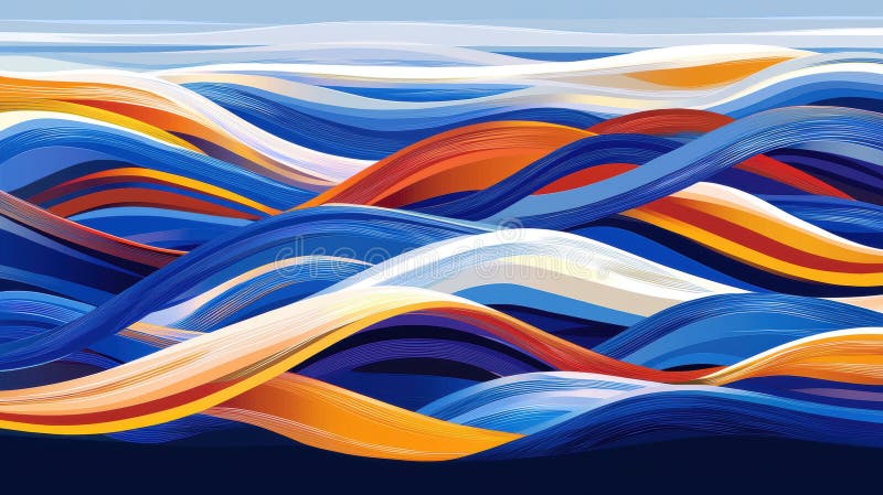 Colorful Waves, Summer, Texture, and Vibrant Patterns Create Dynamic ...