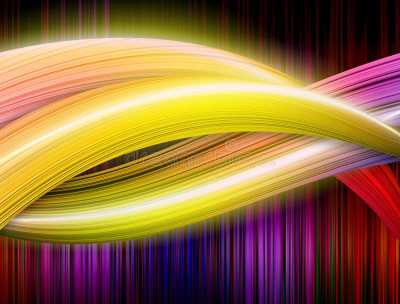 Colorful Wavy Abstract Background Stock Illustration - Illustration of ...