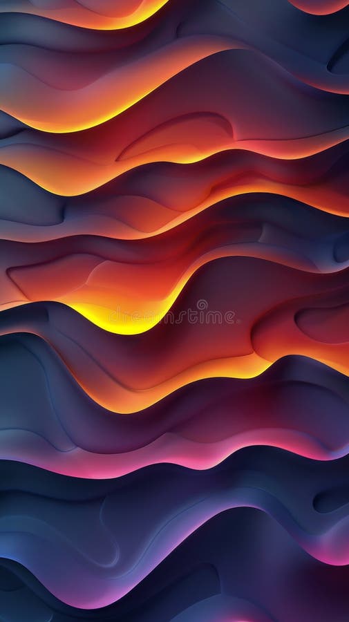 Colorful Wavy Background Design Stock Image - Image of design, texture ...