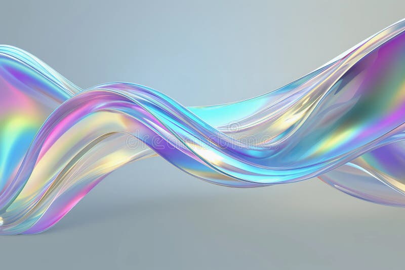Colorful Wavy Glass Forms Create an Abstract Display of Light and ...