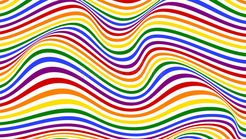 Colorful Wavy Lines Pattern. Wavy Stripes Background Stock Vector ...