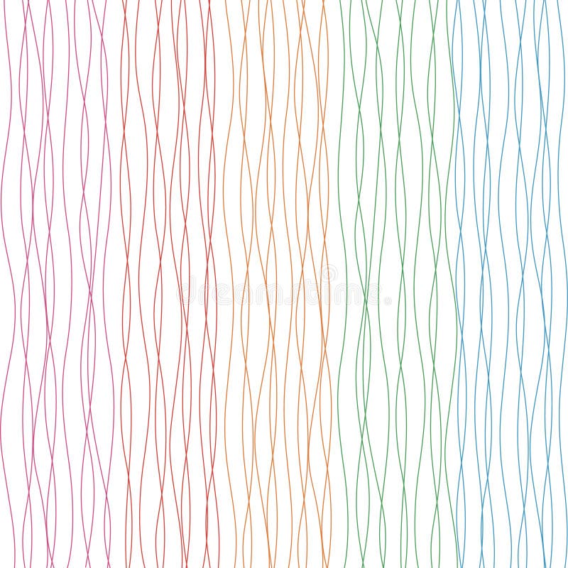 Colorful wavy lines stock vector. Illustration of texture - 63401283