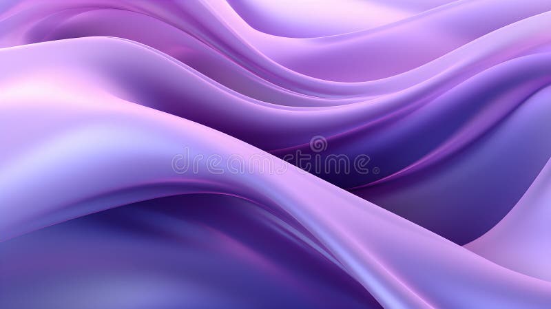 Colorful Wavy Liquid Flow, Purple Smooth Fold Silky Satin Surface ...
