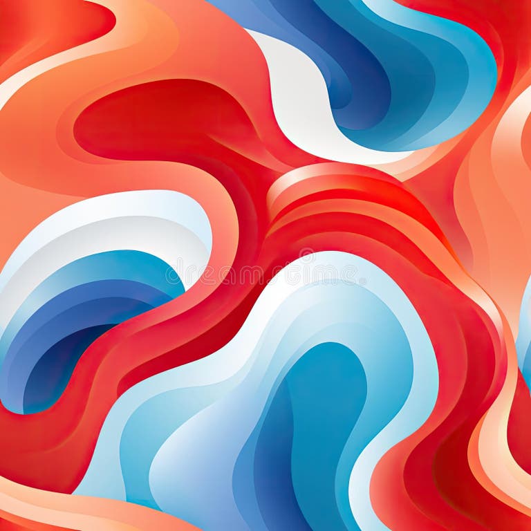 Colorful Wavy Pattern with Soft and Rounded Forms (tiled) Stock ...