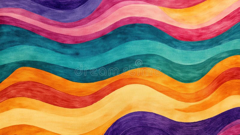 Colorful Wavy Patterns in Vibrant Hues and Textures Stock Photo - Image ...