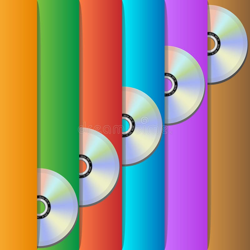 CD Colors stock illustration. Illustration of computer - 282830