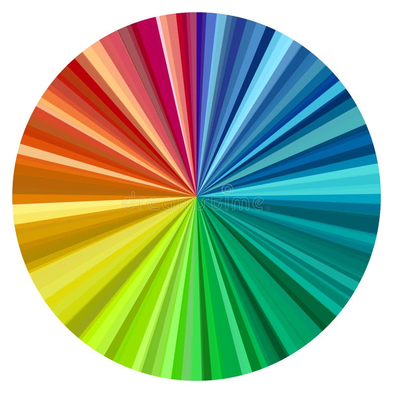 Color Wheel Mandala stock illustration. Illustration of centered - 3385408