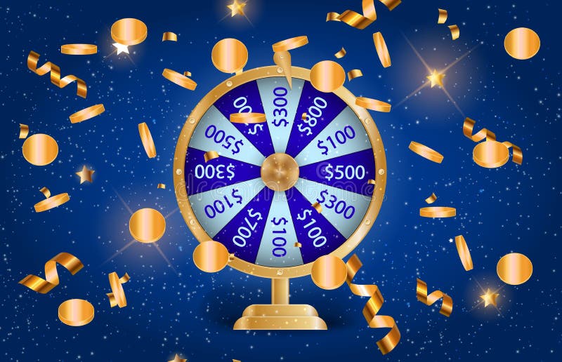 Colorful Wheel of Fortune. Chance of Victory Stock Illustration ...