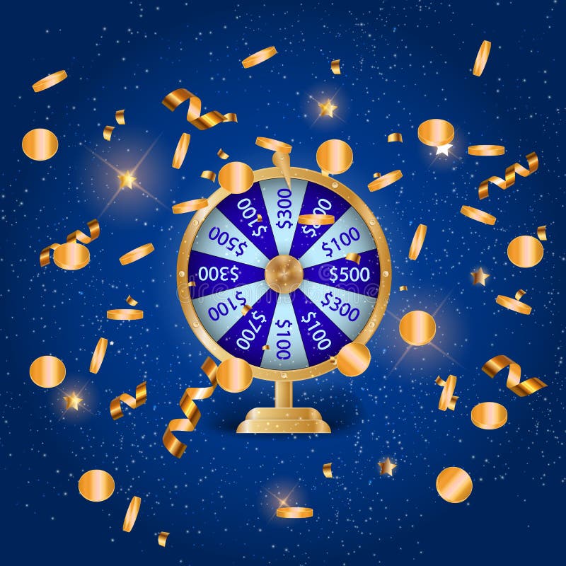 Colorful Wheel of Fortune. Chance of Victory Stock Illustration ...
