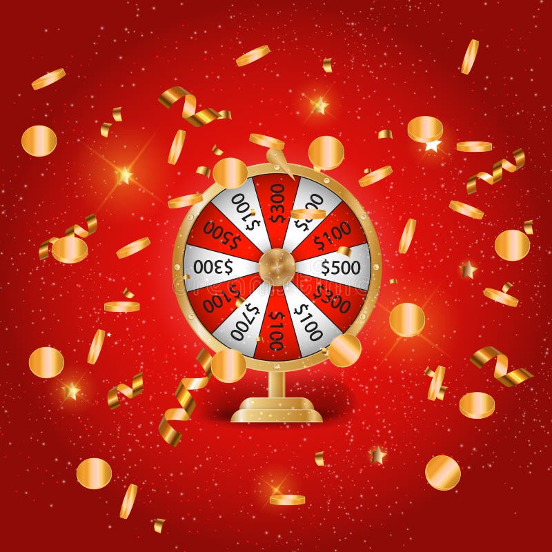 Colorful Wheel of Fortune. Chance of Victory. Illustration Stock ...