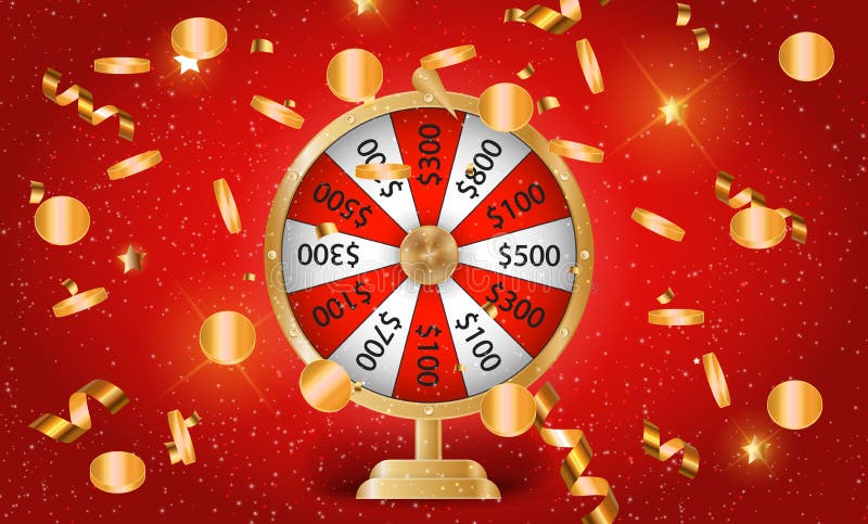 Colorful Wheel of Fortune. Chance of Victory. Illustration Stock ...