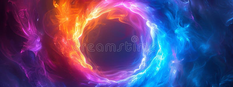 Colorful Whirlwind, AI Generated Stock Illustration - Illustration of ...
