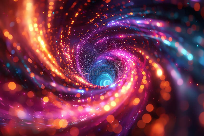 Colorful Whirlwind, AI Generated Stock Illustration - Illustration of ...