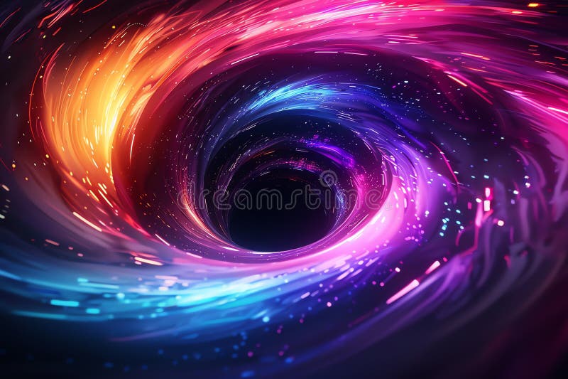 Colorful Whirlwind, AI Generated Stock Illustration - Illustration of ...