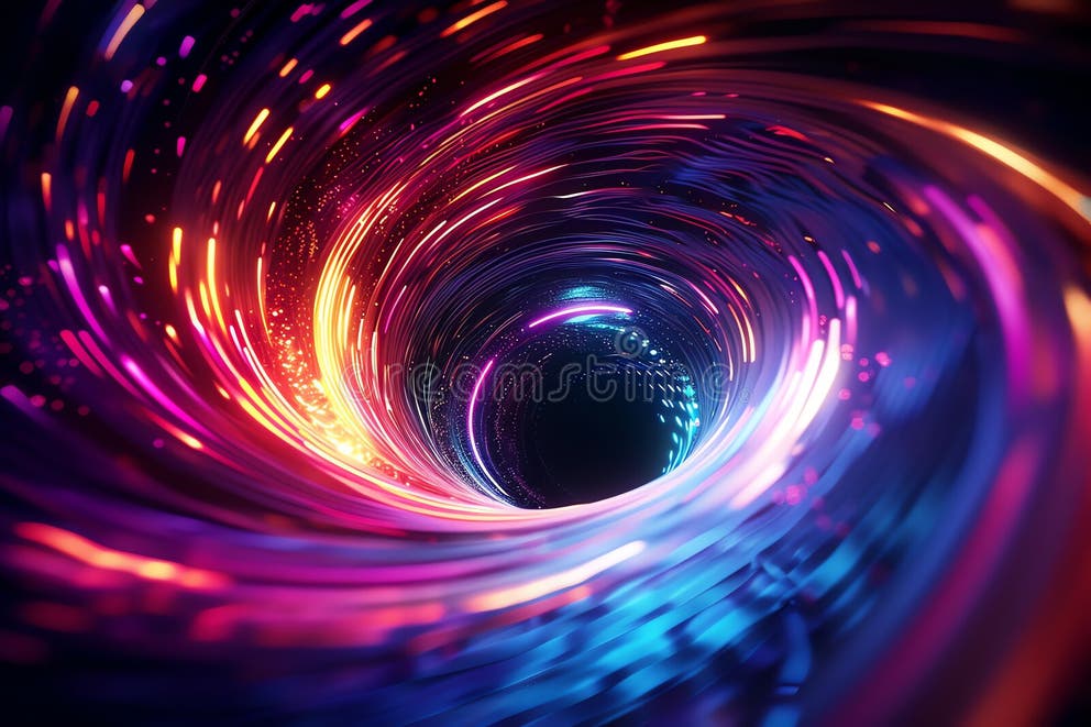 Colorful Whirlwind, AI Generated Stock Illustration - Illustration of ...