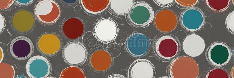 Colorful and White Abstract Background with Random Circles Ai Generated ...