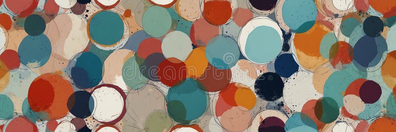 Colorful and White Abstract Background with Random Circles Ai Generated ...