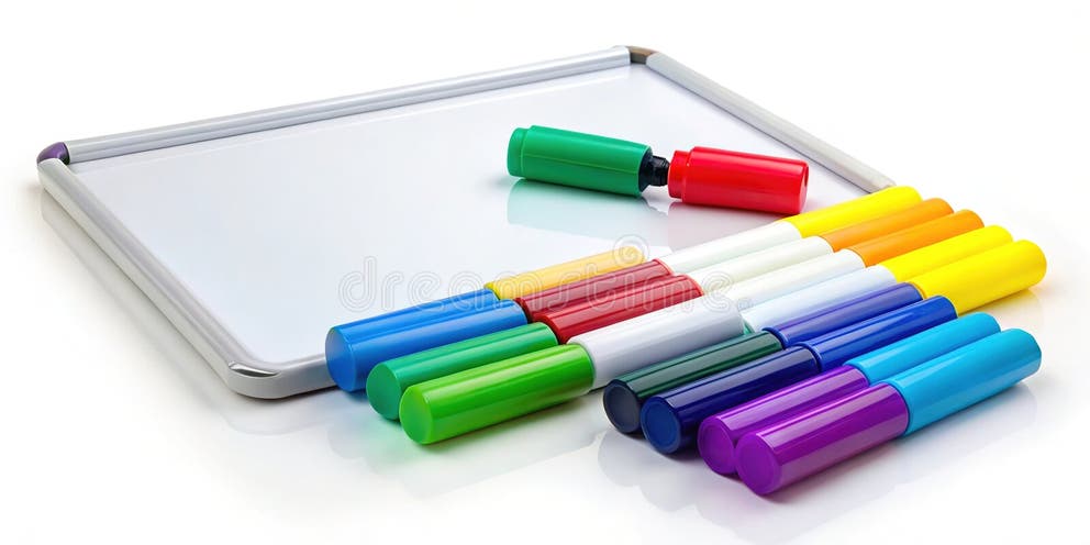 Colorful Whiteboard Markers and Eraser Essential Tools for Interactive ...