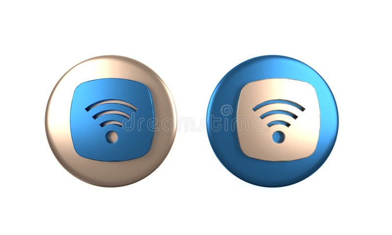 Colorful Wi-Fi Wireless Internet Network Symbol Icon Isolated on White ...