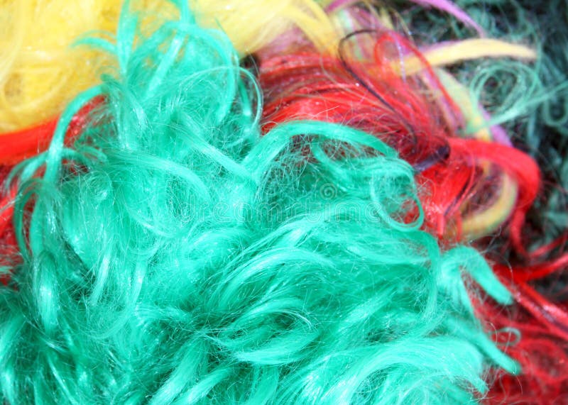 Colorful wigs stock photo. Image of multi, texture, wearing - 14529164