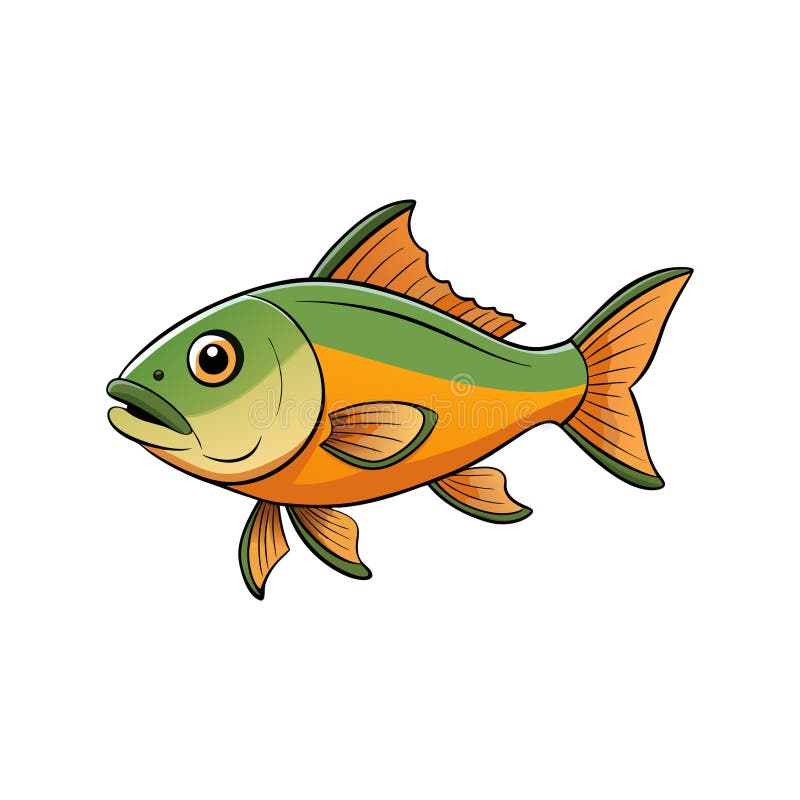 Colorful Wild Fish Dramatic Underwater View Stock Illustration ...