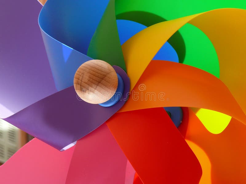 Colorful Windmill stock image. Image of green, orange - 6987955