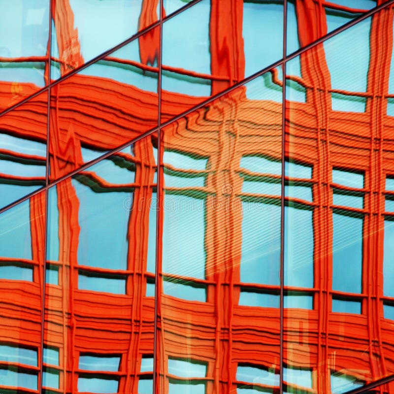 Colorful window reflection stock photo. Image of geometric - 20000128